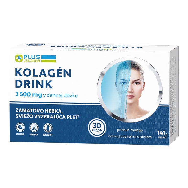 Kolagén drink s príchuťou manga, 30 vrecúšok | Plus Lekáreň