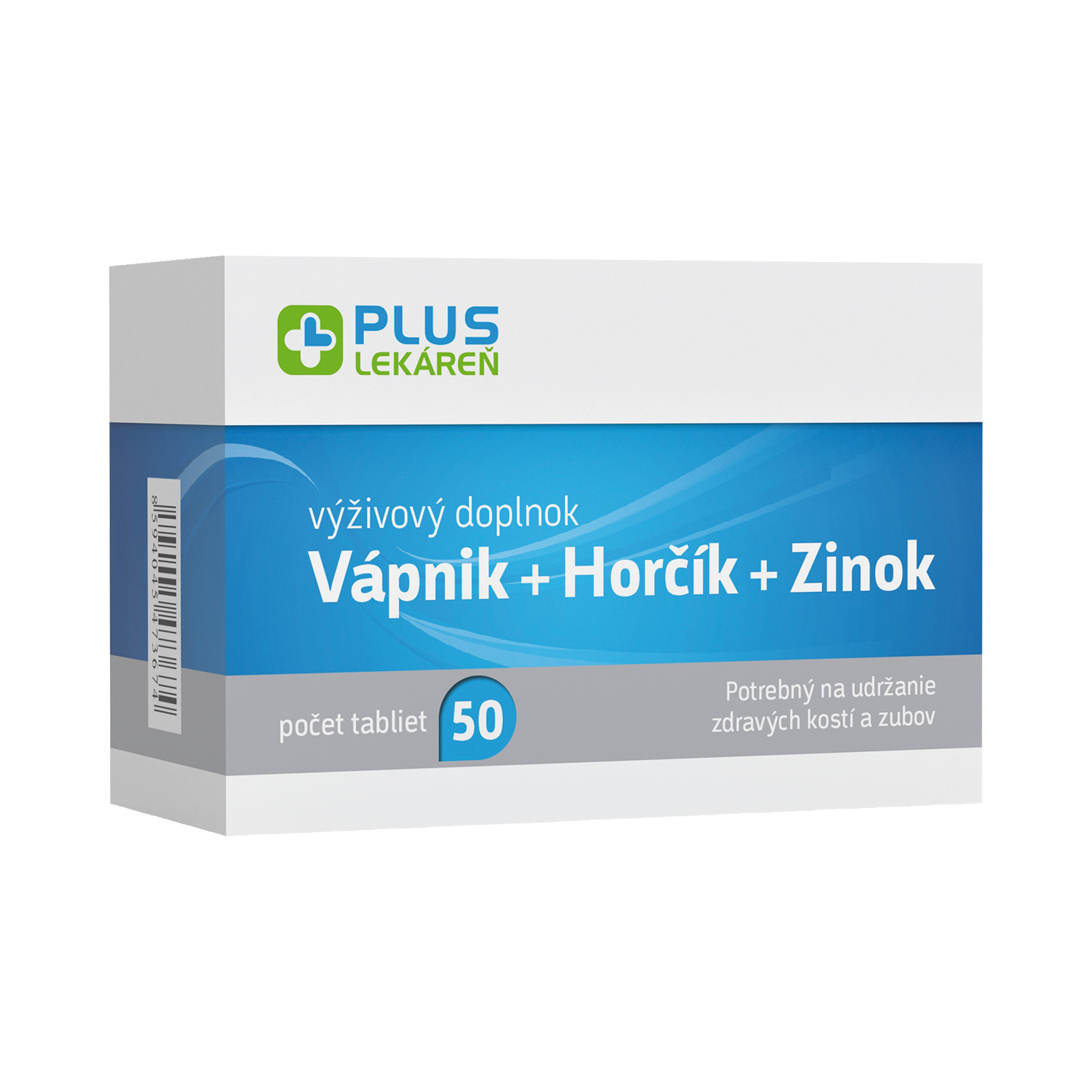 Vápnik + Horčík + Zinok 50 tbl | Plus Lekáreň