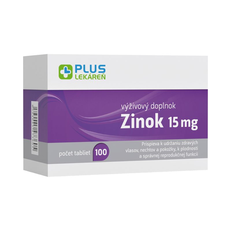 Zinok 15 mg 100 tbl | Plus Lekáreň
